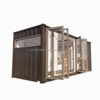 China Large Glass Folding Door and Aluminum Alloy Windows in 20 Foot Prefabricated Container Single Apartment for Mobile Living for sale