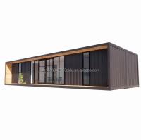 China Main Structure Galvanized Steel Square Tubes Luxury 2 Bedrooms Flat Container Module for Convenient House in 20ft or 40ft for sale