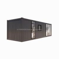 China Wall 50/75/100mm Wave Sandwich Panel 20ft Beautiful Prefab Container Homes with Galvanized Steel for sale