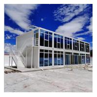 China Hotel Standard Portable Container Steel Prefabricated House Office Mobile 20ft Expandable Folding Container House Activity Room for sale