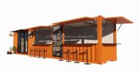 China Street Pop-up Container Shop Prefabricated House Container Coffee Shop 40ft 20ft with Galvanized Steel Square Tubes for sale