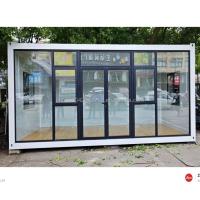 China Hotel Standard Portable Container Steel Prefabricated House Office Mobile 20ft Expandable Folding Container House Activity Room for sale