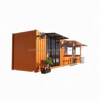 China Street Pop-up Container Shop Prefabricated House Container Coffee Shop 40ft 20ft with Galvanized Steel Square Tubes for sale