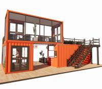 China 20ft Prefabricated Customized Mobile Coffee Shop Container Bar in with Customized Color and Galvanized Steel Bending for sale