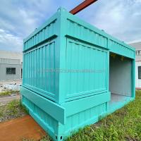 China Galvanized Steel Square Tubes Main Structure and Aluminum Alloy Windows for Container Store Prefabricated Building Frame for sale