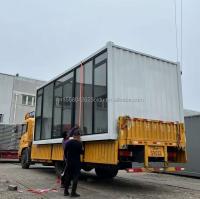 China Customized Color Steel Frame Galvanized Steel Bending 180g Foldable Flat Pack Container House for Dormitory Accommodation for sale