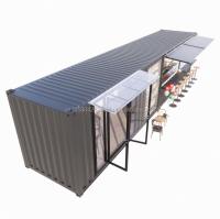 China Galvanized Steel Square Tubes Main Structure 20ft-40ft Custom Modular Container Coffee Shop Food Stall with Modern Design for sale