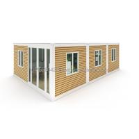 China Galvanized Steel Bending 180g 40ft 20ft Foldable Container House with Prefabricated and Steel Frame for sale