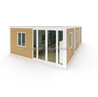 China Galvanized Steel Bending 180g 40ft 20ft Foldable Container House with Prefabricated and Steel Frame for sale