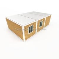 China Galvanized Steel Bending 180g 40ft 20ft Foldable Container House with Prefabricated and Steel Frame for sale