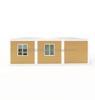 China Galvanized Steel Bending 180g 40ft 20ft Foldable Container House with Prefabricated and Steel Frame for sale