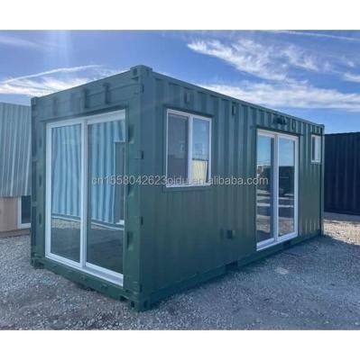 China Customized Color 20ft Prefabricated Container House with Kitchen and One Bedroom for Hotel Aluminum Alloy Windows for sale