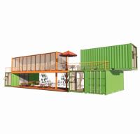 China Modular Small Kit Cabin Residential Container Housing Main Structure Galvanized Steel Square Tubes for sale