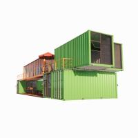 China Modular Small Kit Cabin Residential Container Housing Main Structure Galvanized Steel Square Tubes for sale