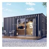 China Galvanized Steel Square Tubes Main Structure 20ft Prefab Houses Modern Container Portable Flat Pack Living Home for Hotel for sale