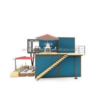 China Modular Steel Buildings Hotel Container Houses Movable Prefab 40ft Shipping Fast Food Container Restaurant Cafe Coffee Shop and Bar for sale