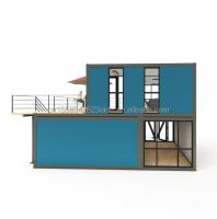 China Modular Steel Buildings Hotel Container Houses Movable Prefab 40ft Shipping Fast Food Container Restaurant Cafe Coffee Shop and Bar for sale