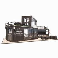 China Prefabricated Folding Portable Shop Storage Office Building Shipping Container House Moving Trailers with Customized Color for sale