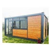 China 20ft Container Office with Toilet Prefab House Wooden Container Houses Galvanized Steel Bending 180g for sale