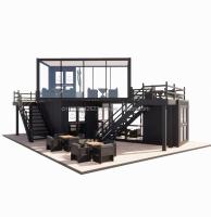 China Prefabricated Folding Portable Shop Storage Office Building Shipping Container House Moving Trailers with Customized Color for sale