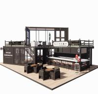 China Prefabricated Folding Portable Shop Storage Office Building Shipping Container House Moving Trailers with Customized Color for sale