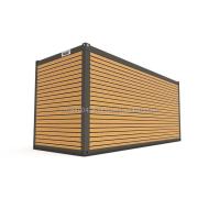 China Hotel Accommodation 20ft Prefabricated Container Office House with Wooden Sliding Door and Aluminum Alloy Windows for sale