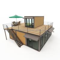 China Galvanized Steel Square Tubes Main Structure Prefabricated Villa House Modern Modular Container Luxury Three Bedroom for sale