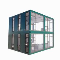 China Aluminum Alloy Windows in Customized Luxurious Bedrooms Bathrooms and Kitchens with 50/75/100mm Wave Sandwich Panel Walls for sale