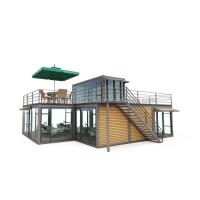 China Galvanized Steel Square Tubes Main Structure Prefabricated Villa House Modern Modular Container Luxury Three Bedroom for sale