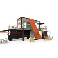 China Modified 20 Foot 40 Foot Prefab Shipping Container Pop Up Coffee Shop Restaurant Mobile Container Bar for Modified Design for sale