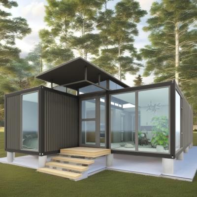 China Customized Color Container House Movable Prefabricated House 20ft Prefab Shipping Tiny House Kit for Hotel for sale