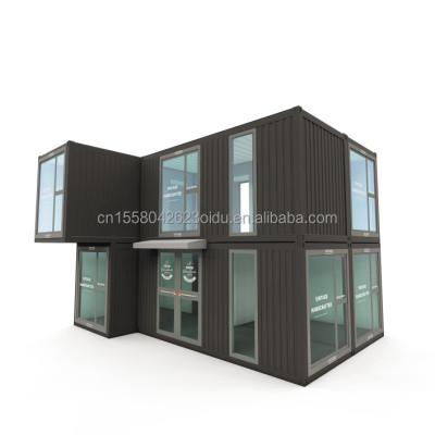 China 50/75/100mm Wave Sandwich Panel Walls Modular Container Prefab Office for Modern and Flexible Workspaces for sale