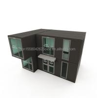 China 50/75/100mm Wave Sandwich Panel Walls Modular Container Prefab Office for Modern and Flexible Workspaces for sale