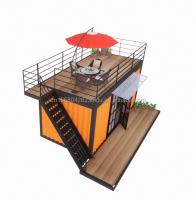 China Hotel 20 Foot Portable Container Clothes Shop Prefabricated Cafe Mobile Store Warehouse for sale