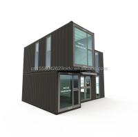 China 50/75/100mm Wave Sandwich Panel Walls Modular Container Prefab Office for Modern and Flexible Workspaces for sale