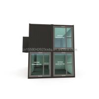 China 50/75/100mm Wave Sandwich Panel Walls Modular Container Prefab Office for Modern and Flexible Workspaces for sale