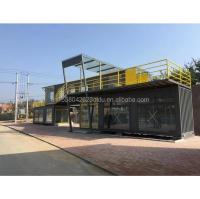 China Outdoor Restaurant Cafe Bar Container House 40FT Modern Design with Galvanized Steel Square Tubes for sale