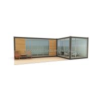 China Steel Frame Galvanized Steel Bending 180g Simple Prefab Log Cabins Wooden Small House Portable Cabins with 20ft or 40ft Size for sale