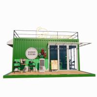 China 50/75/100mm Wave Sandwich Panel Wall 20ft Portable Container Clothing Store Prefabricated Mobile Store Pop Up Retail Store for sale