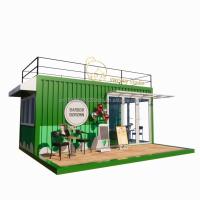 China 50/75/100mm Wave Sandwich Panel Wall 20ft Portable Container Clothing Store Prefabricated Mobile Store Pop Up Retail Store for sale
