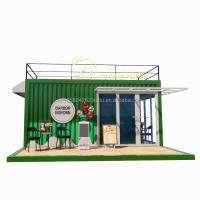 China 50/75/100mm Wave Sandwich Panel Wall 20ft Portable Container Clothing Store Prefabricated Mobile Store Pop Up Retail Store for sale