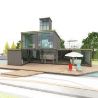 China Galvanized Steel Square Tubes The Foundation of the Fine Modern Style Bedroom Loft House Container Prefab Beach Hotel Villa for sale
