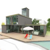 China Galvanized Steel Square Tubes The Foundation of the Fine Modern Style Bedroom Loft House Container Prefab Beach Hotel Villa for sale
