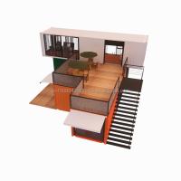 China 40ft Steel Homes with Chinese Design Style Luxury Living in Prefabricated Container Houses for sale