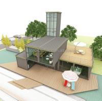 China Galvanized Steel Square Tubes The Foundation of the Fine Modern Style Bedroom Loft House Container Prefab Beach Hotel Villa for sale