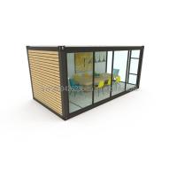 China Mobile and Portable Prefab Warehouse 20ft Shipping Container Office with 50/75/100mm Wave Sandwich Panel Wall for sale