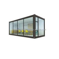 China Mobile and Portable Prefab Warehouse 20ft Shipping Container Office with 50/75/100mm Wave Sandwich Panel Wall for sale