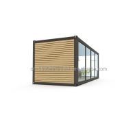 China Mobile and Portable Prefab Warehouse 20ft Shipping Container Office with 50/75/100mm Wave Sandwich Panel Wall for sale