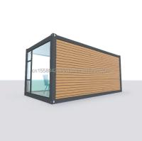 China Mobile and Portable Prefab Warehouse 20ft Shipping Container Office with 50/75/100mm Wave Sandwich Panel Wall for sale