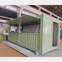China Aluminum Alloy Windows Container Coffee Bar 10ft 20ft Fast Food Mini Pop-up Shop with Wall 50/75/100mm Wave Sandwich Panel for sale